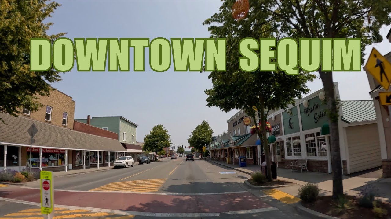 Lavender Capital of North America ~ Sequim, WA ~ Downtown Driving Tour - YouTube