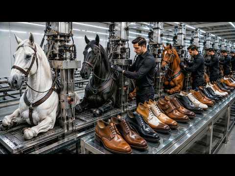 Inside the Horse Leather Factory | How Luxury Boots Are Made | Full Manufacturing Process