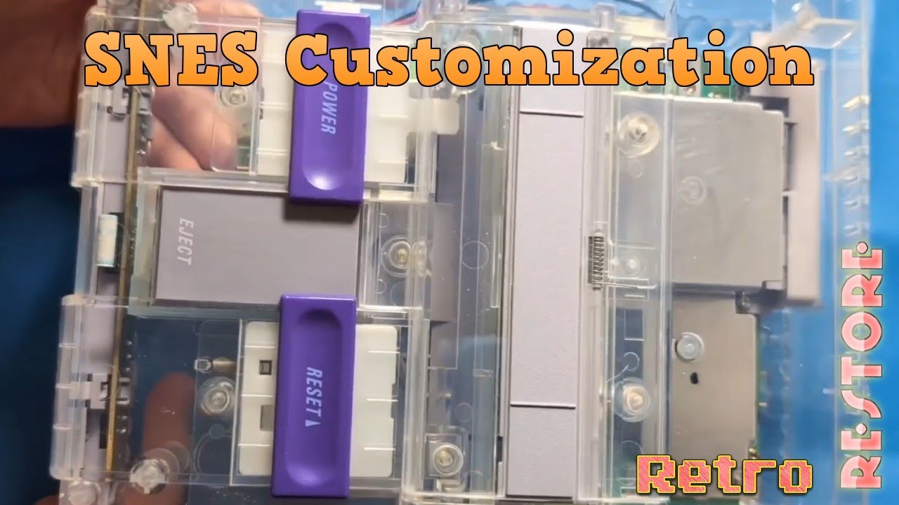 Turning a yellowed SNES into an awesome one! - YouTube