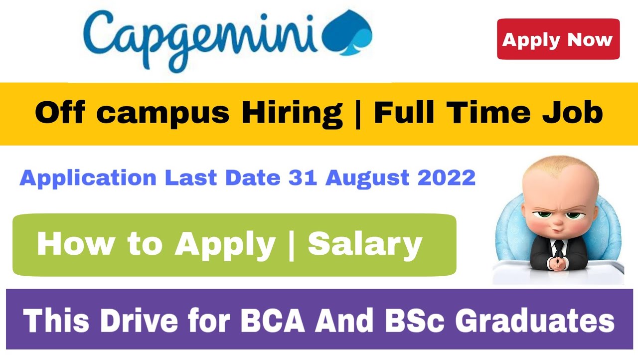 Capgemini Pooled Campus drive 2022 | off campus drive hiring ...