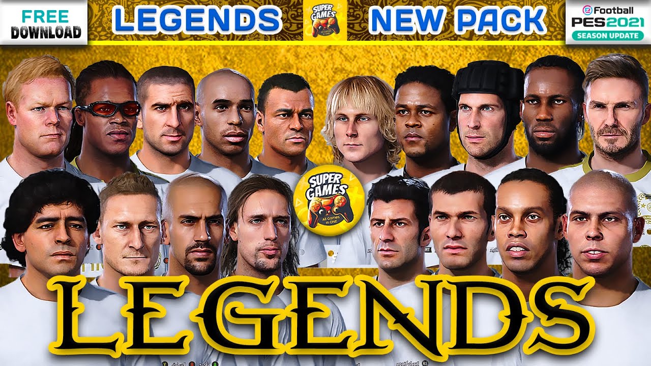 LEGENDS Mega Facepack ( Download & Install ) PES 2021 ⚽ أضخم باك أوجه ...