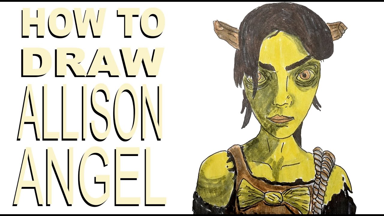 How to Draw Allison Angel (BATDR) - YouTube