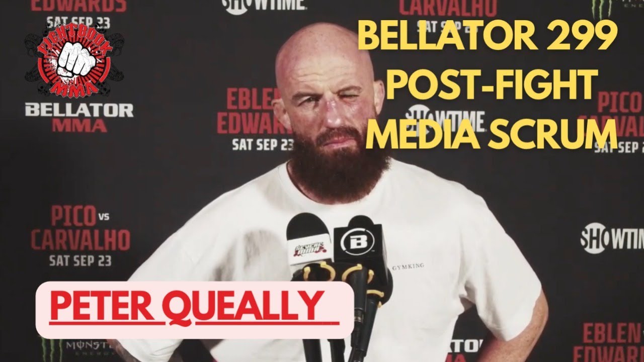 Peter Queally Bellator 299 | Bellator Dublin Post Fight Media Scrum ...