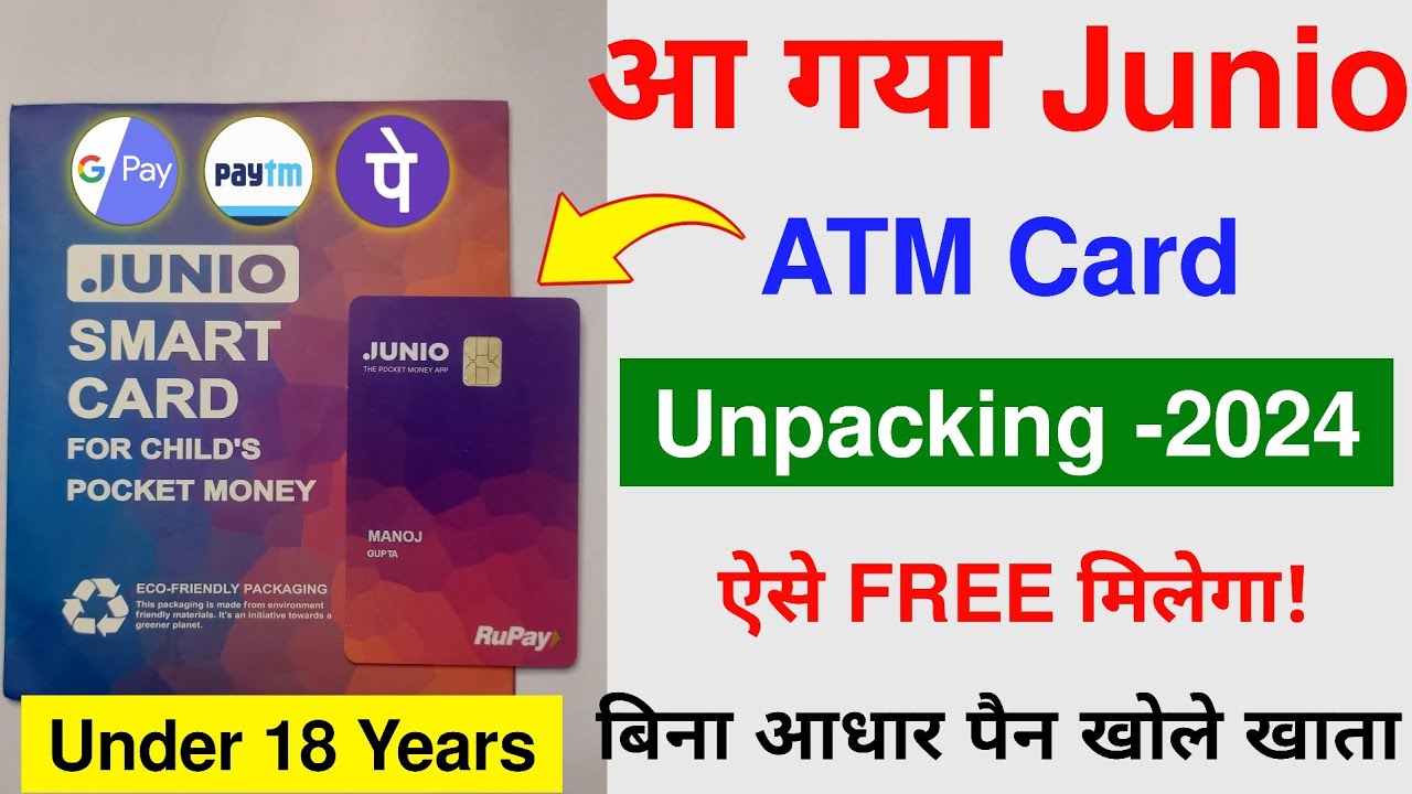 junio atm card unboxing 2024 | minor atm card unpacking | unboxing ...