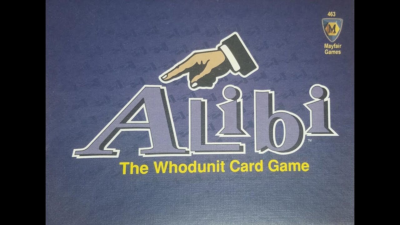 Alibi Card Game (2007, Mayfair Games) -- What's Inside - YouTube