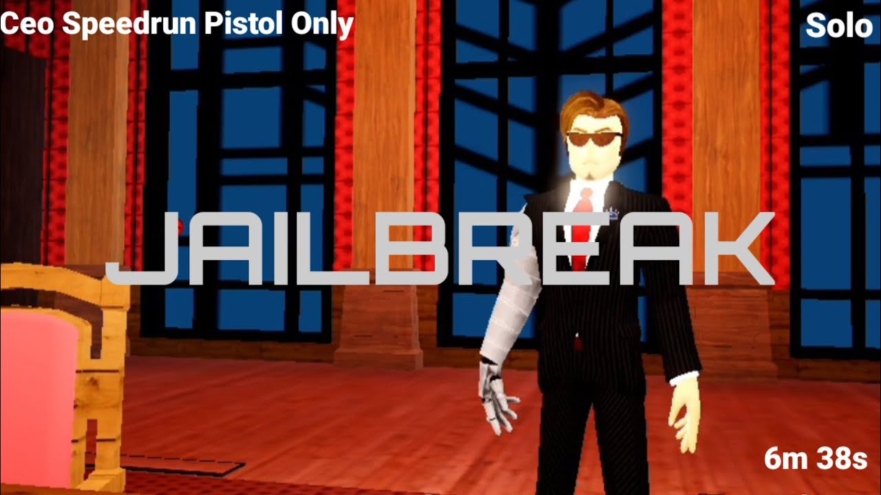 Roblox Jailbreak Ceo Speedrun | Solo Pistol Only 6:38 - YouTube