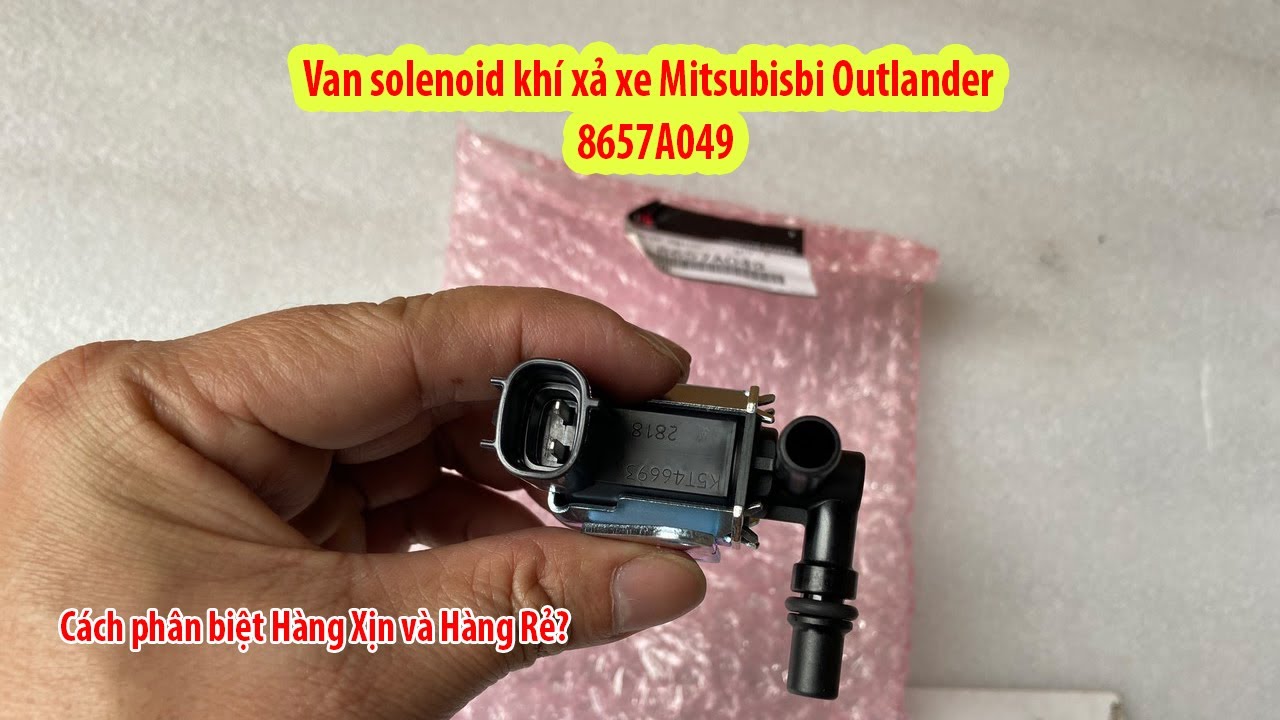 Van solenoid khí xả xe Mitsubisbi Outlander | 8657A049 - YouTube