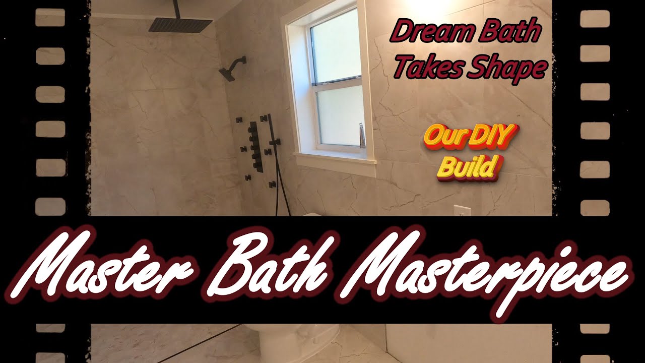 FINISHING MASTER BATH TILE/ DIY DREAM HOME BUILD/ OZARK DIY BUILD ...