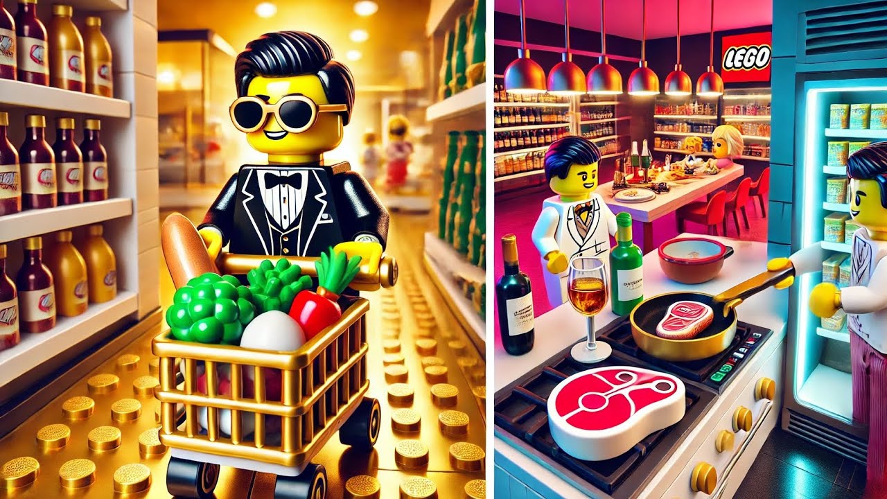 RICH LEGO Man spends $$$ on shopping and food —YOU WON‘T BELIEVE WHAT ...