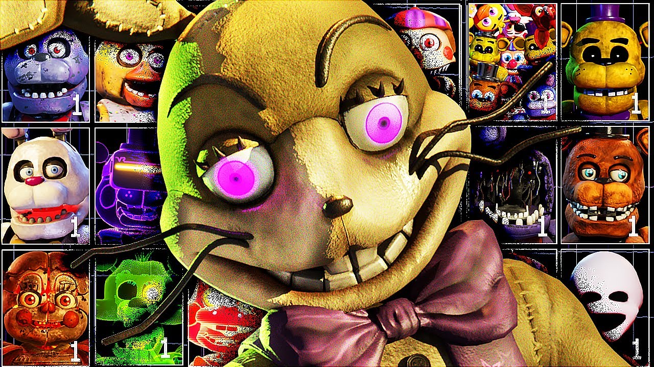 MAIS DE 300 ANIMATRONICS NA UCN * ultra custom night * - YouTube