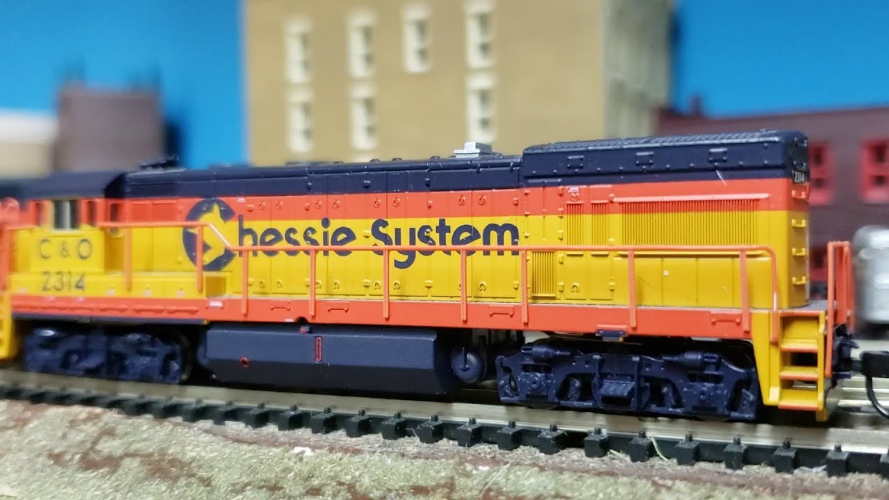 MODEL TRAINS My Chessie System N Scale Engines Part 2 - YouTube