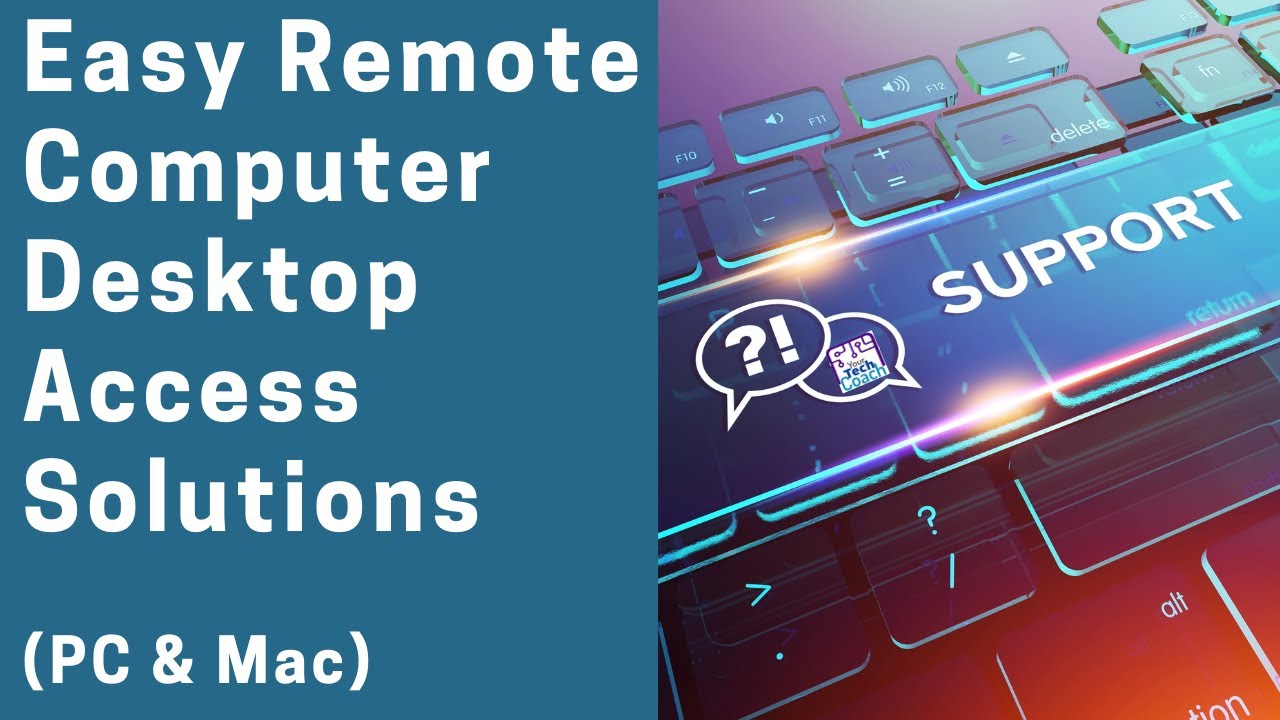 Easy Remote Computer Desktop Access Solutions (PC & Mac) - YouTube