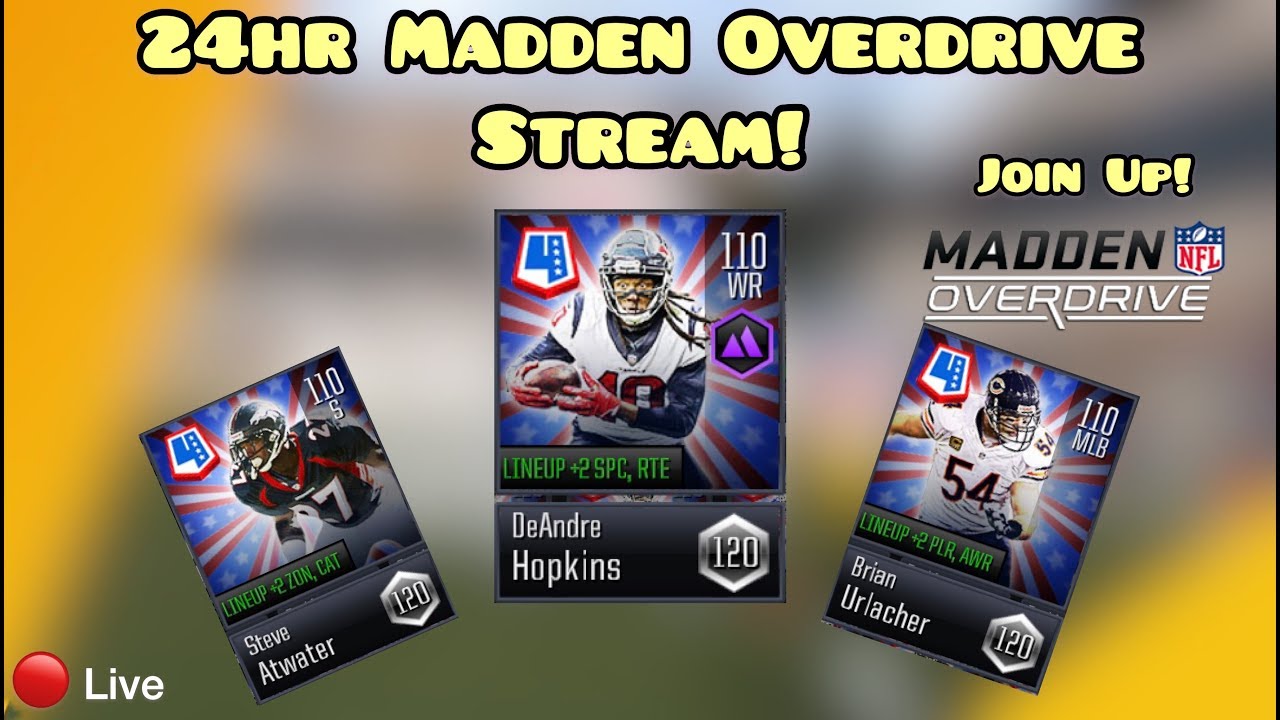 24hr Madden Overdrive Stream!!! - YouTube