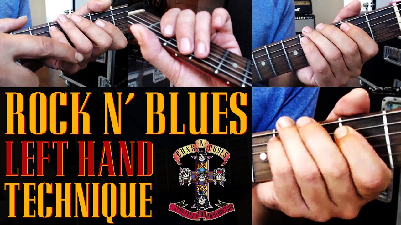 A Guns N' Roses lick: Left hand efficiency & finger independence (from ...