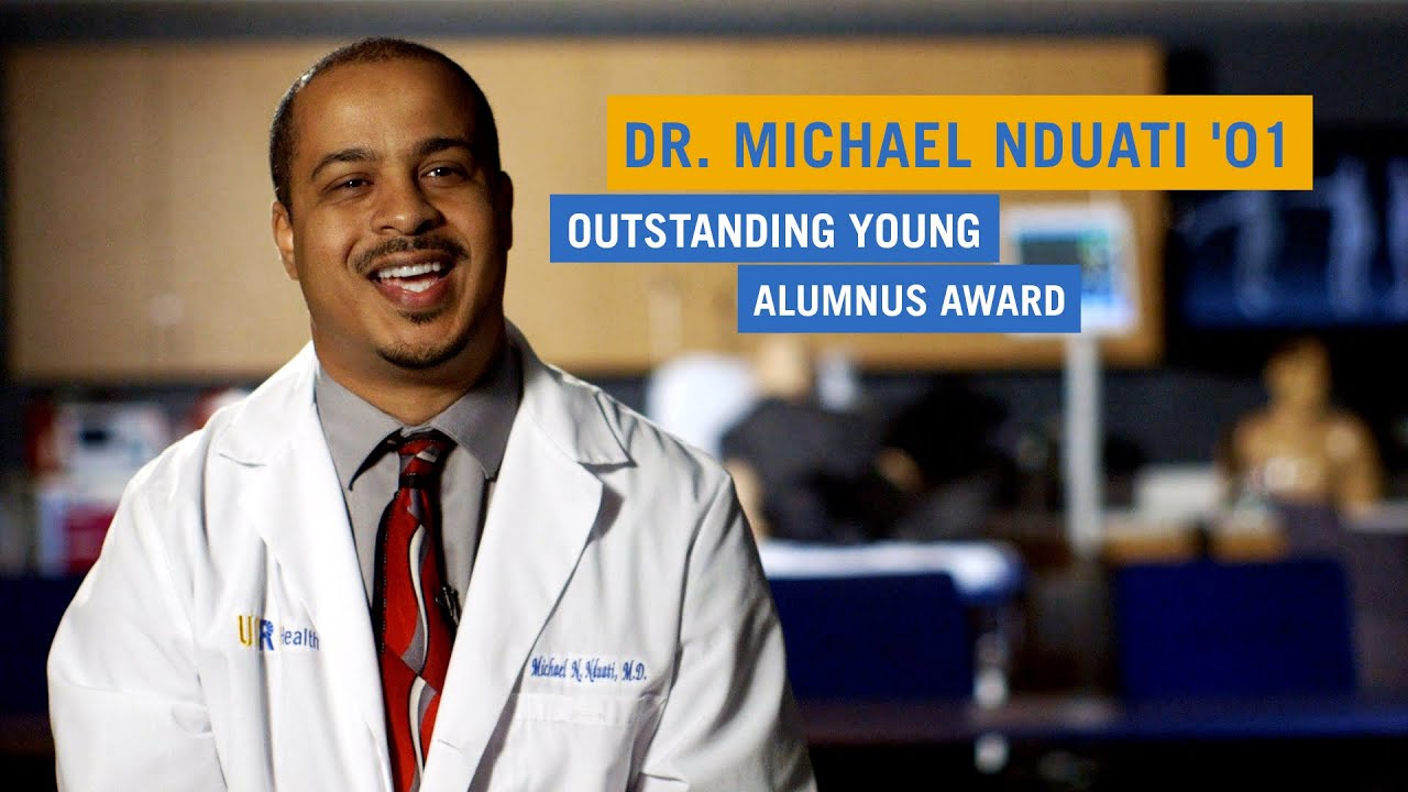 2015 UCR Outstanding Young Alumnus Award recipient Dr. Michael Nduati ...