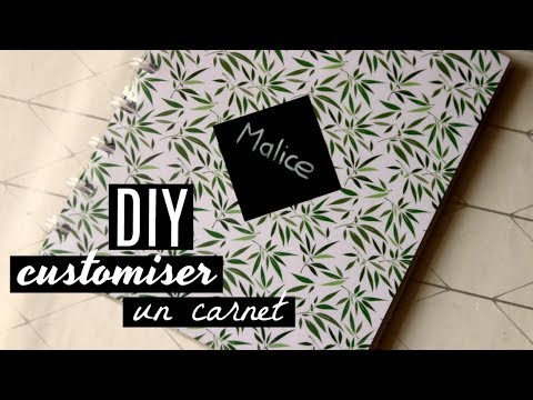 DIY customiser un carnet - YouTube
