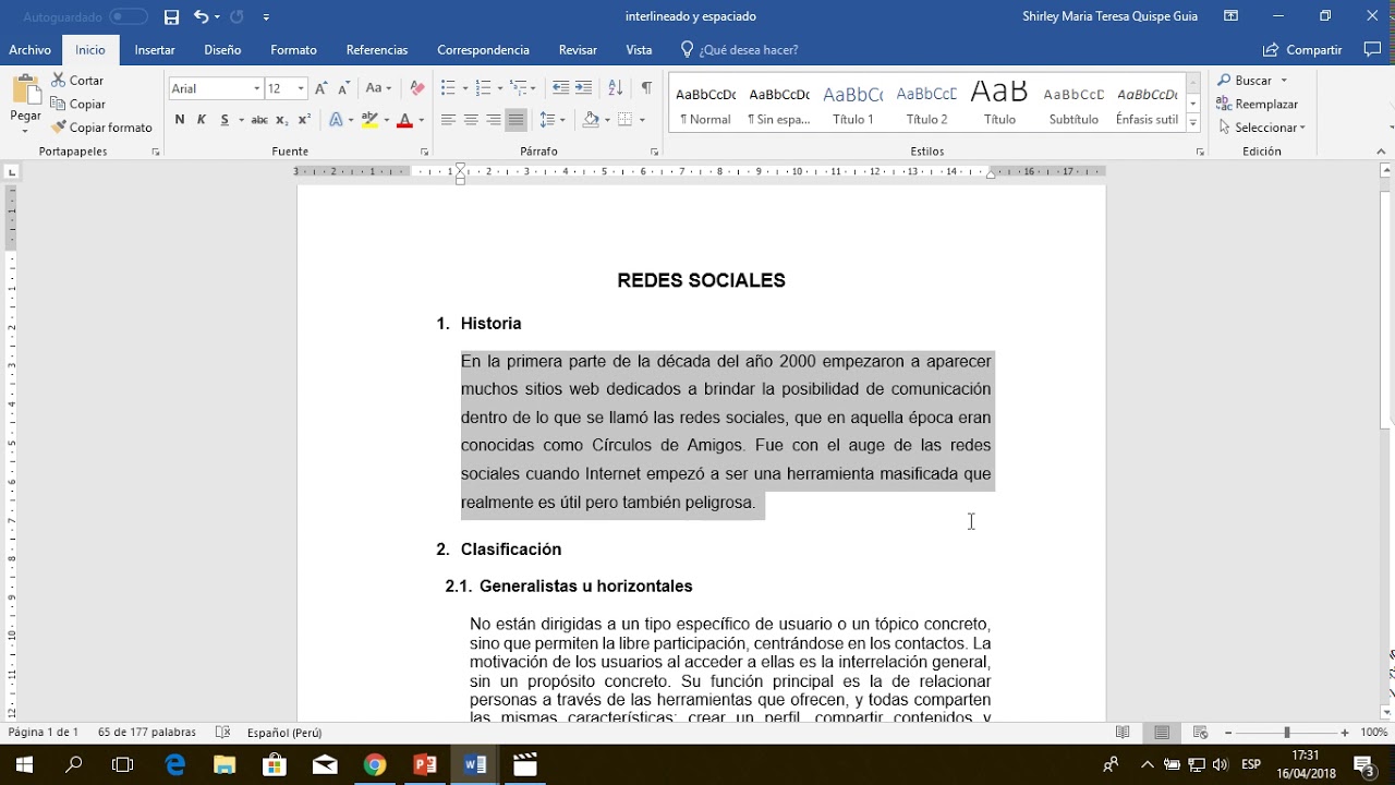 INTERLINEADO Y ESPACIADO - YouTube