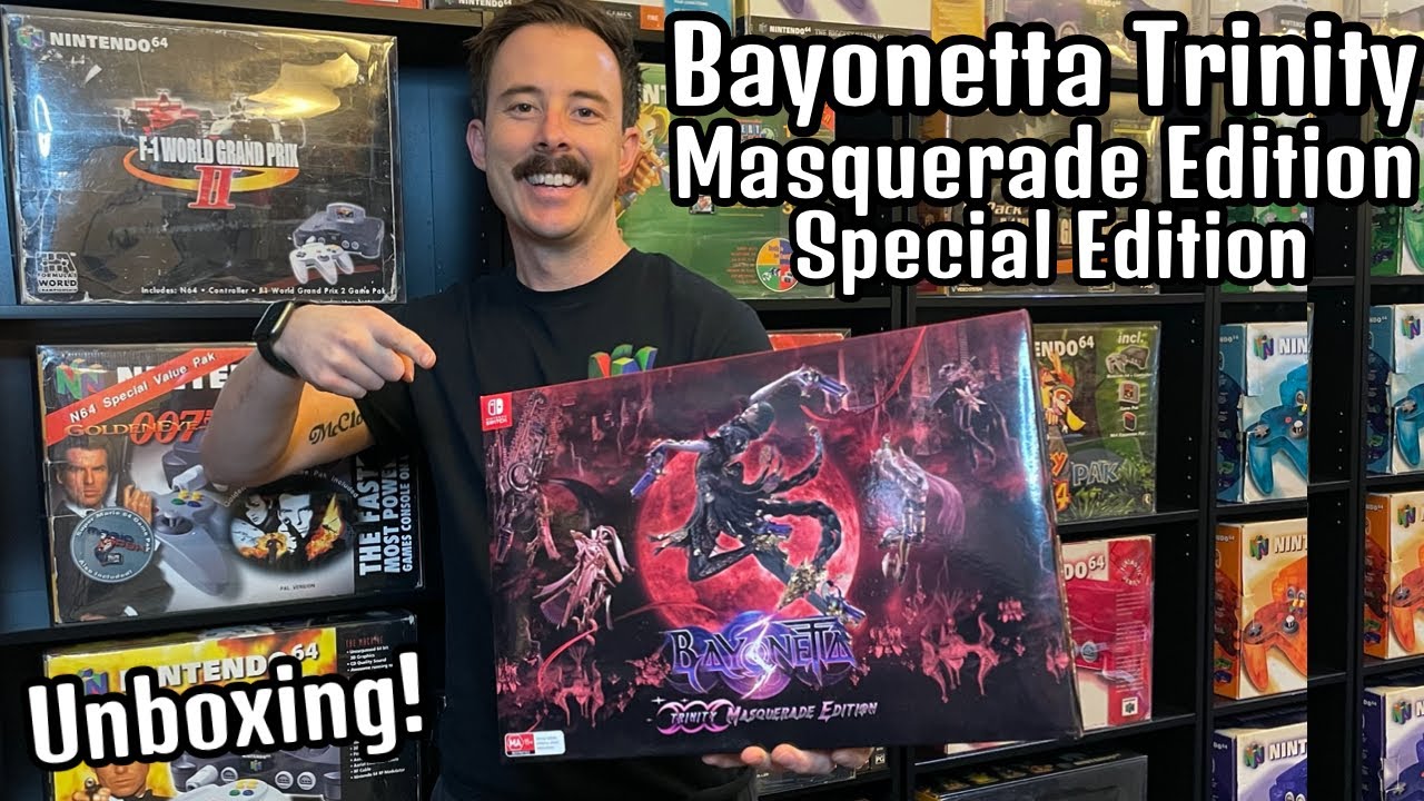 *NEW* Bayonetta Trinity Masquerade Edition Nintendo Switch - Unboxing ...