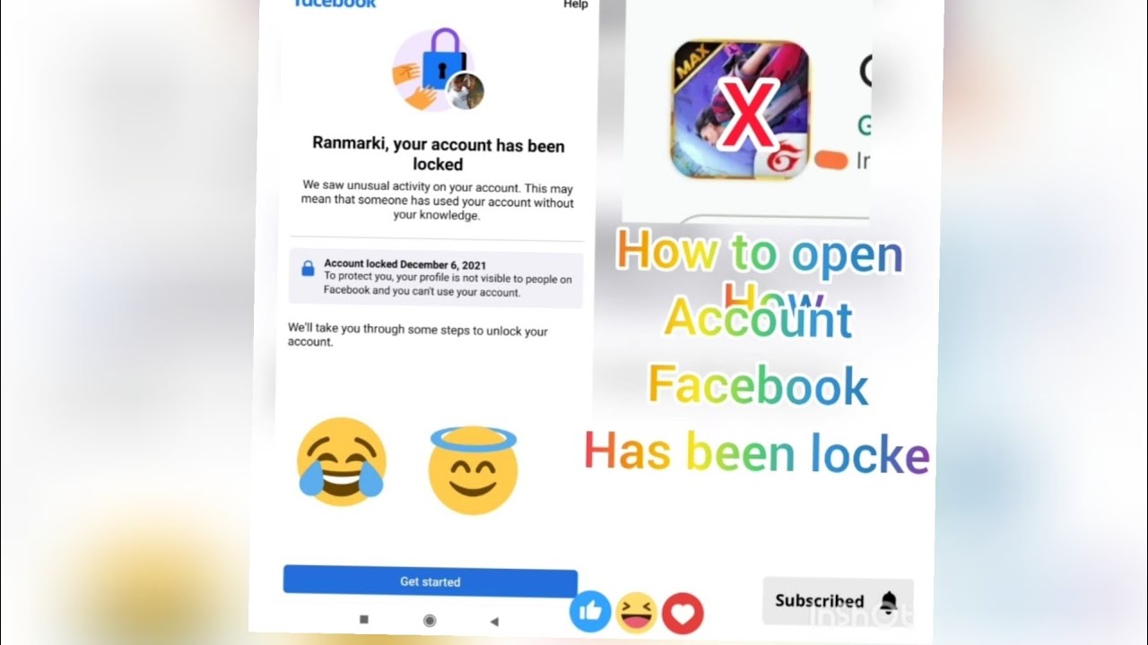 how to open Facebook has been locked how to recover Facebook account ...