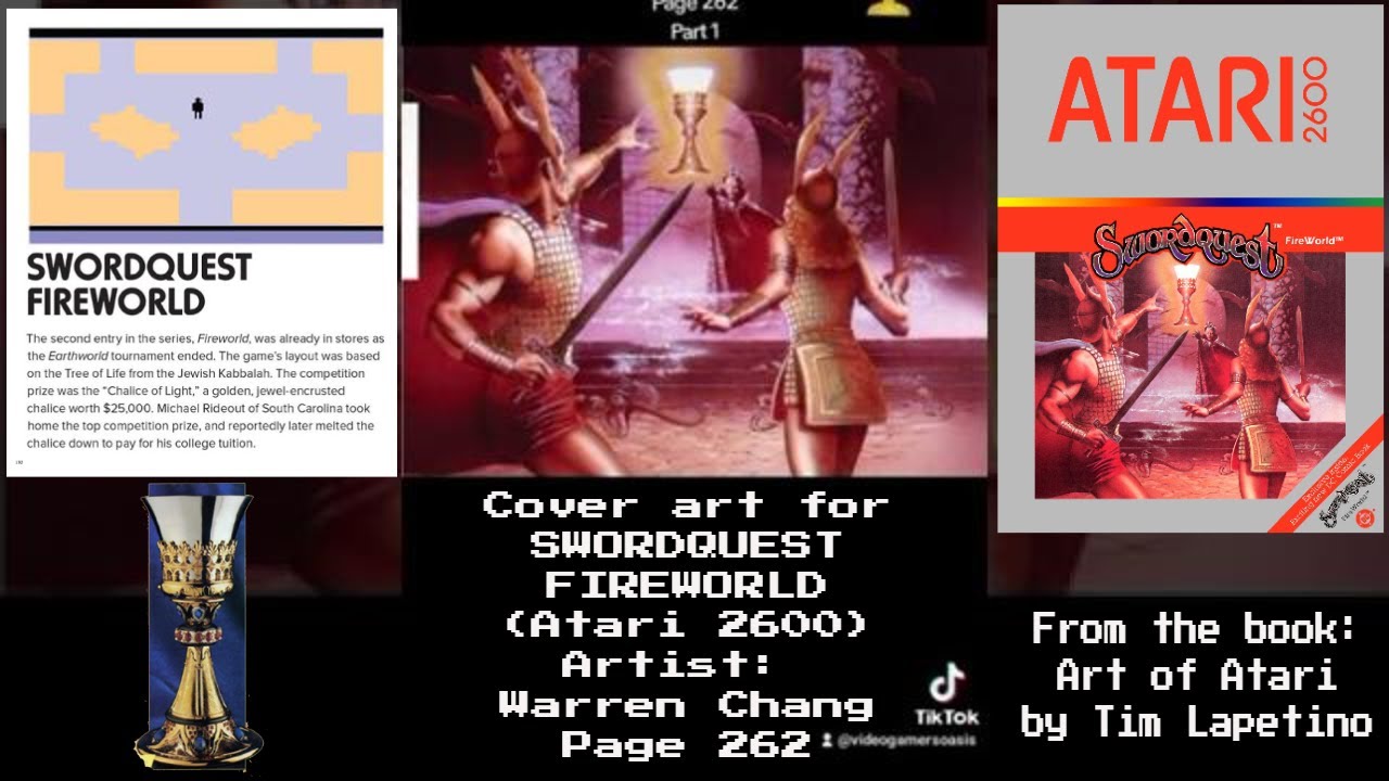 Cover and Magazine ad art for SwordQuest: Fireworld (Atari 2600) Page ...