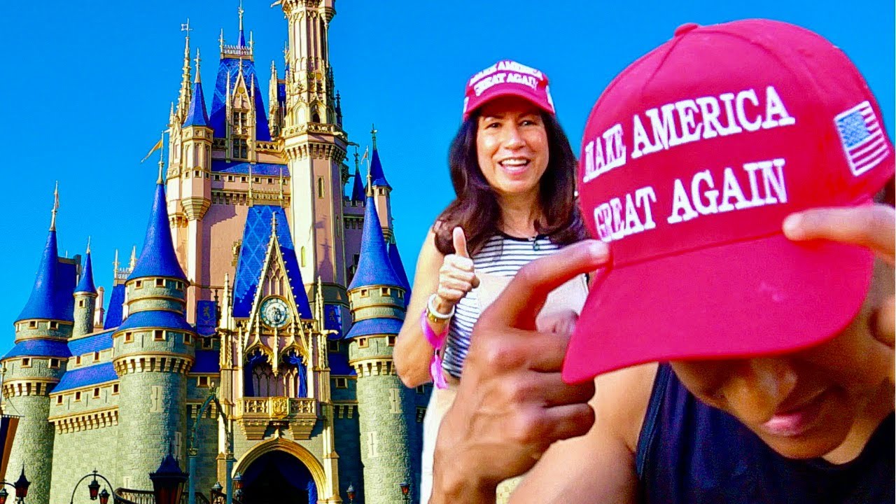 We wore a MAGA Hat to Disney World for Moonlight Magic Event - YouTube
