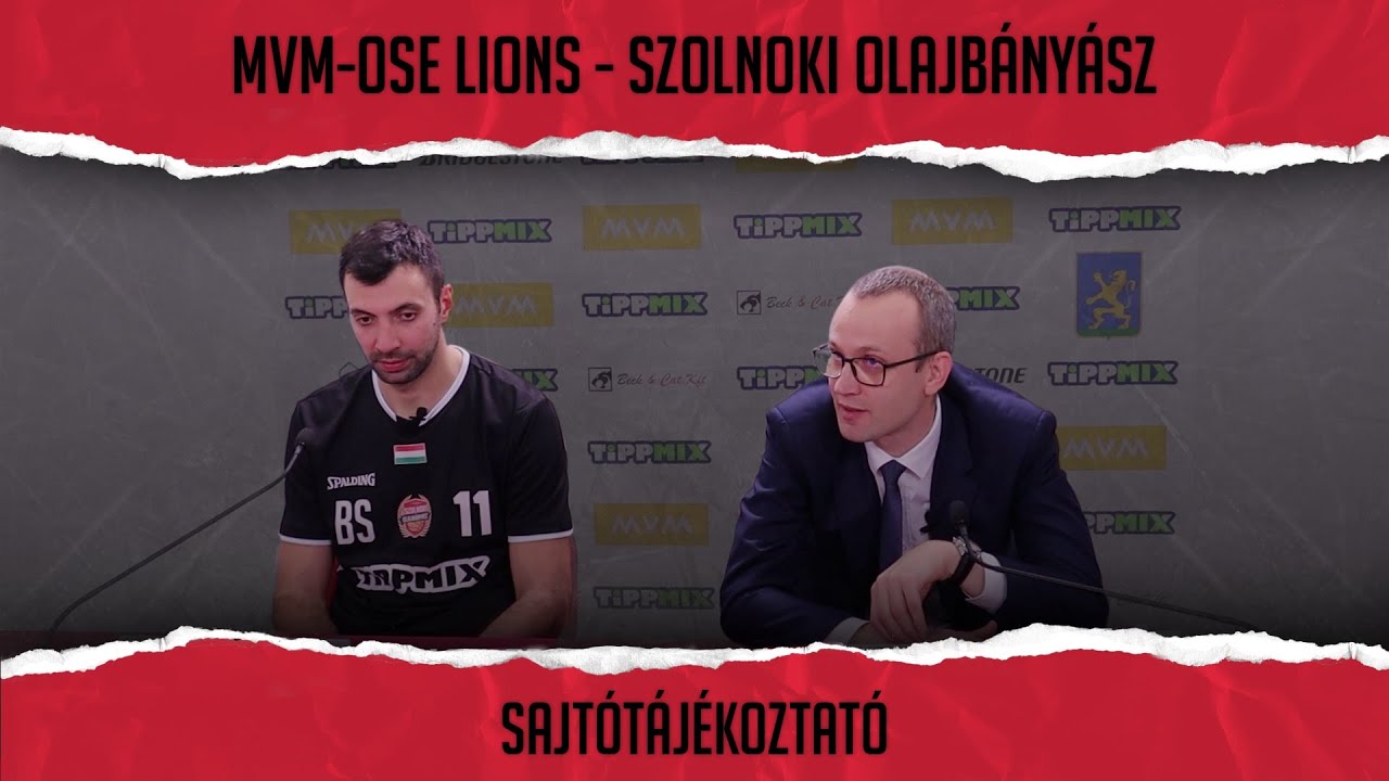 MVM-OSE Lions - Szolnoki Olajbányász sajtótájékoztató - YouTube