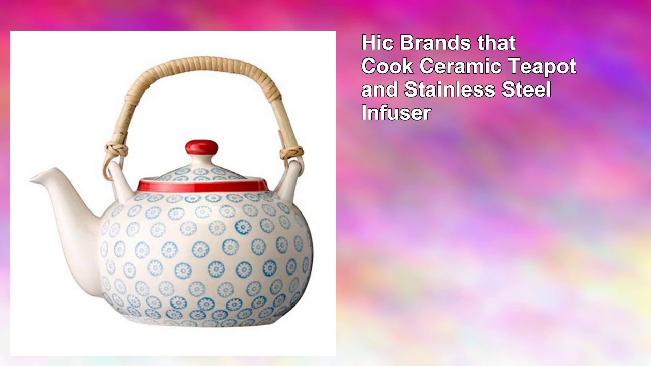 Hic Brands that Cook Ceramic Teapot and Stainless - YouTube