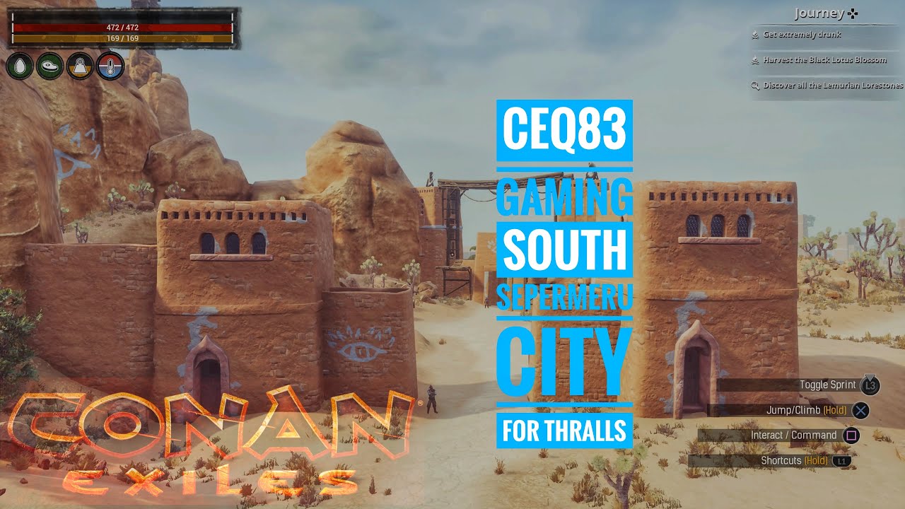 Conan Exiles 2022 - South Sepermeru City for Thralls - YouTube
