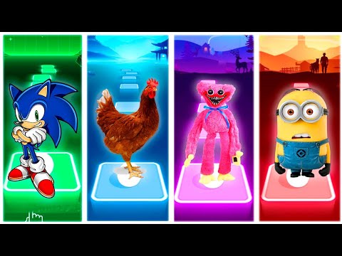 Sonic VS Chicky VS Kissy Missy VS Minions - Tiles Hop EDM Rush Master ...