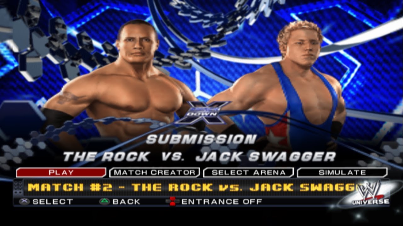 The Rock vs Jack Swagger Submission - YouTube