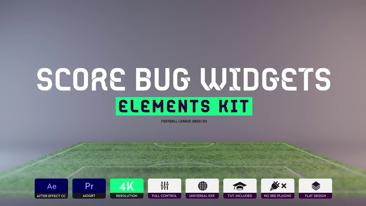 Score Bug Widegets | MOGRT For Premiere Pro Files Included - YouTube