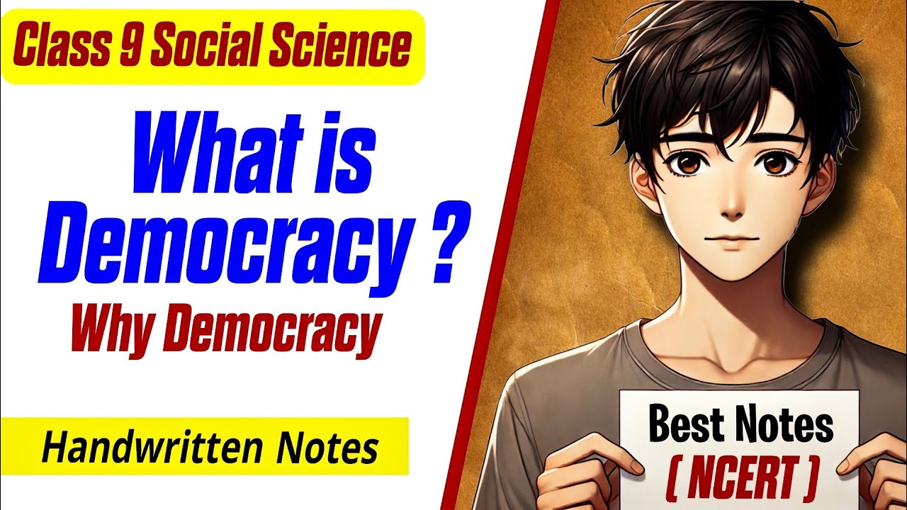 What is Democracy? Why Democracy Class9 Civics Chapter 1 ...