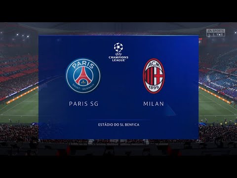FIFA 22 PS4 | PSG vs AC Milan | Ft Marcelo ,Hakim Ziyech, Mbappé, Messi | HD Gameplay