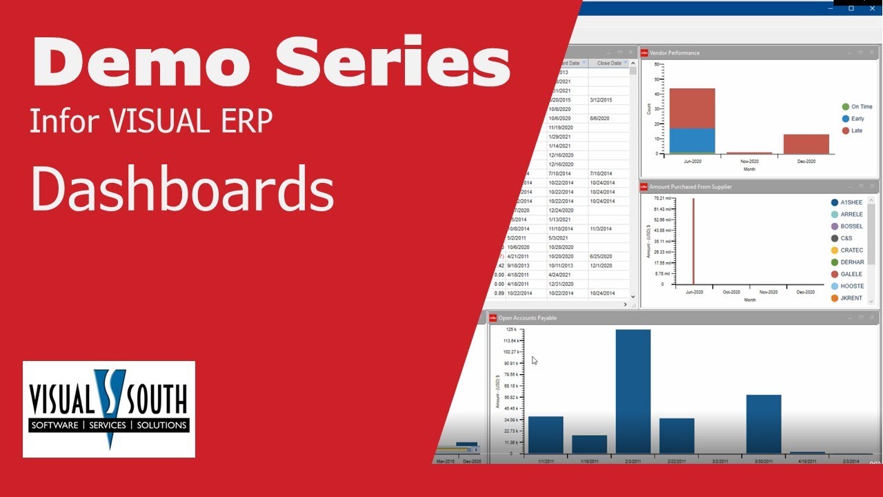 Dashboards – VISUAL ERP Micro Demo - YouTube