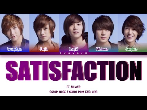 FT Island Satisfaction Korean Version Color Code Lyrics Engsub Indosub