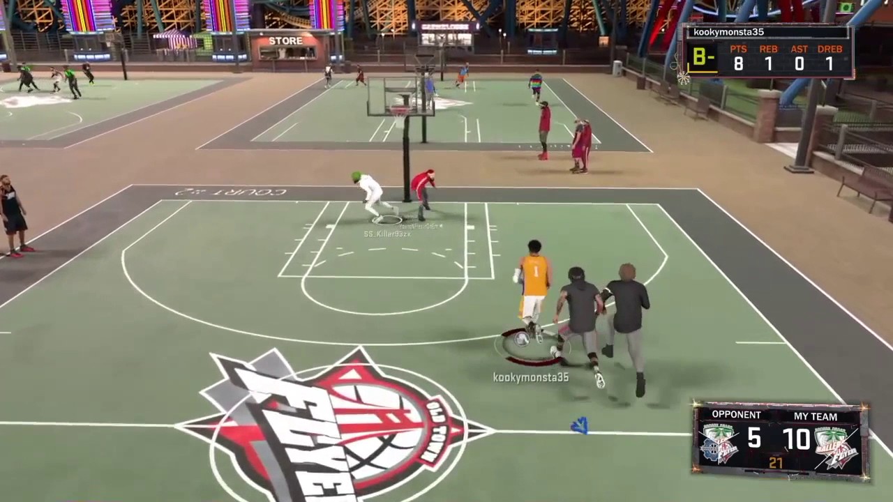 INSANE FLASHY DUNKS - NBA 2K17 MyPark Mixtape #1 - YouTube