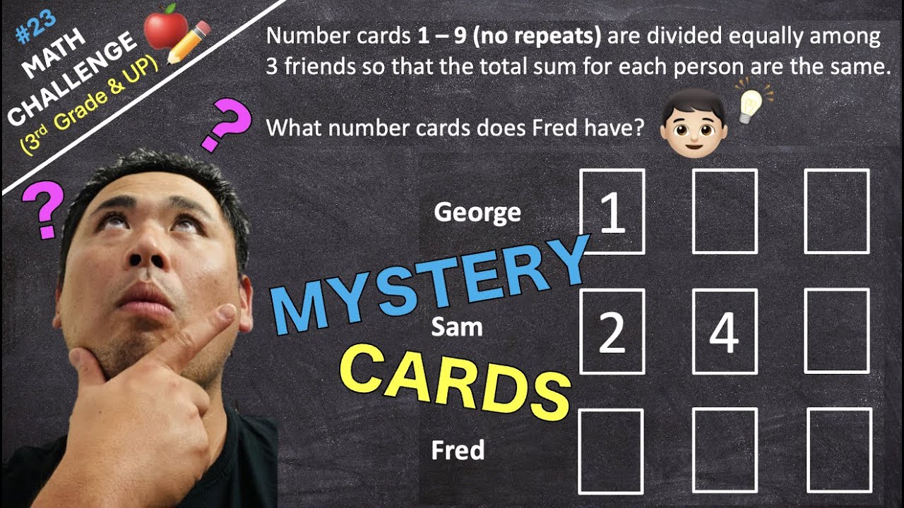 Math Challenge 23 MYSTERY CARDS Learn How To Add Consecutive Math Challenge 23 MYSTERY CARDS Learn How To Add Consecutive