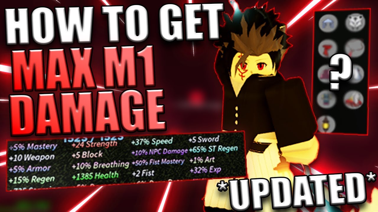 BEST BUILD FOR MAX M1 DAMAGE *UPDATED* 76+ (Project Slayers) - YouTube