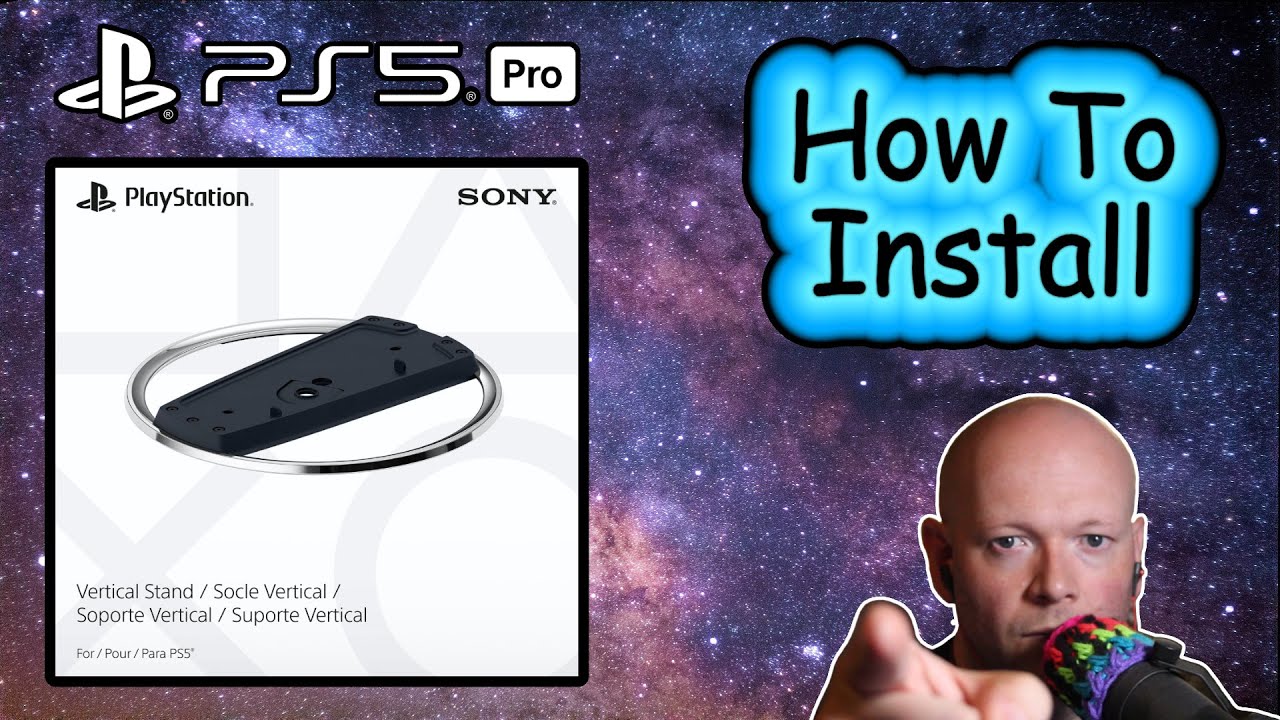 How To Install The PS5 Pro Vertical Stand - YouTube
