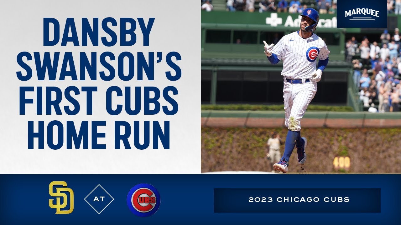 Dansby Swanson's first Cubs home run! - YouTube