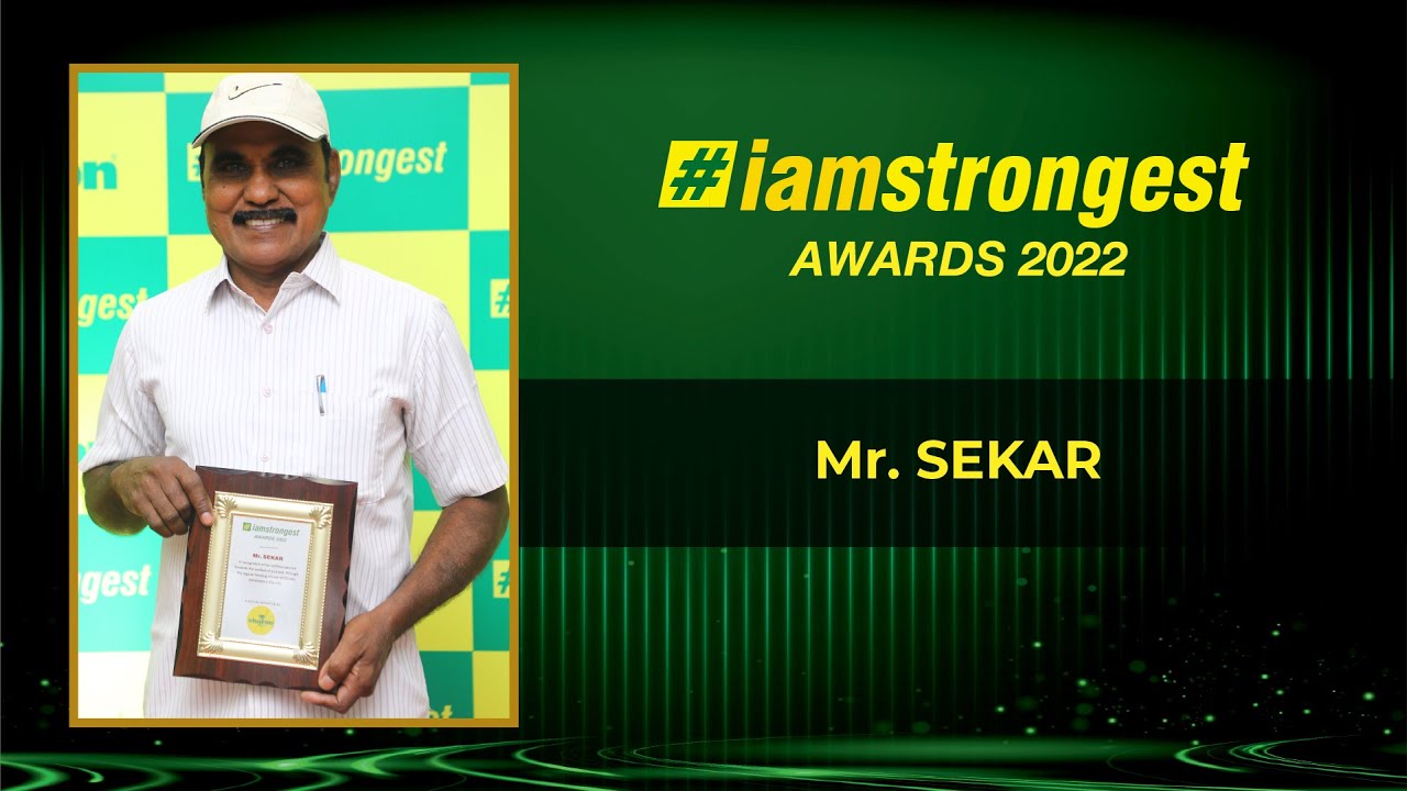 #iamstrongest Awards 2022 Awardee | Mr. Sekar l #KnowtheAwardee - YouTube