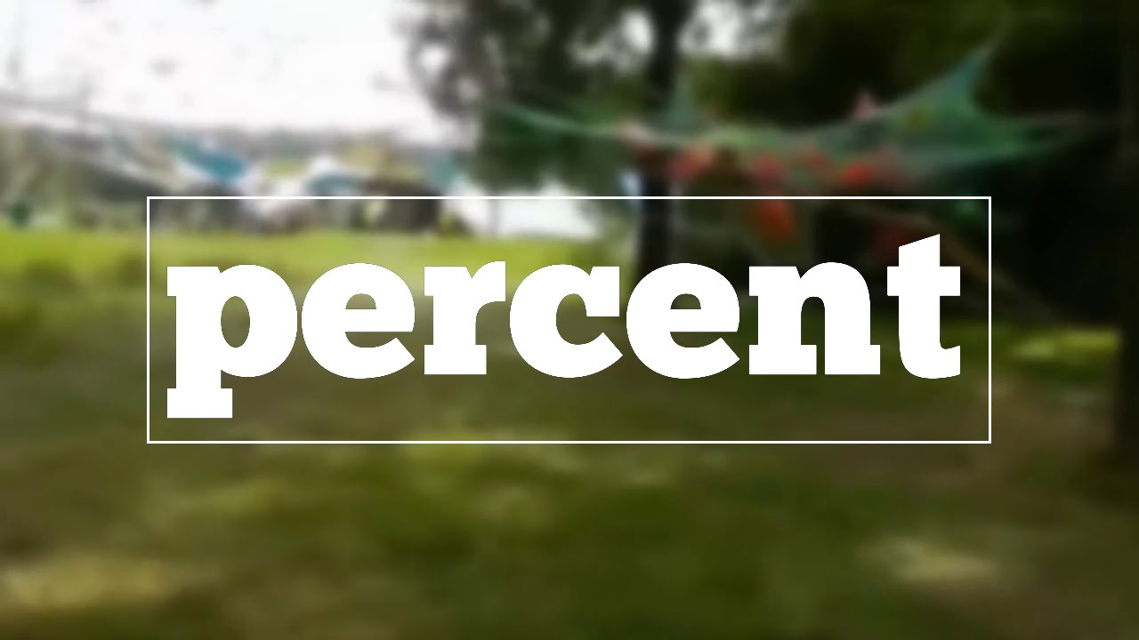 How to spell percent - YouTube