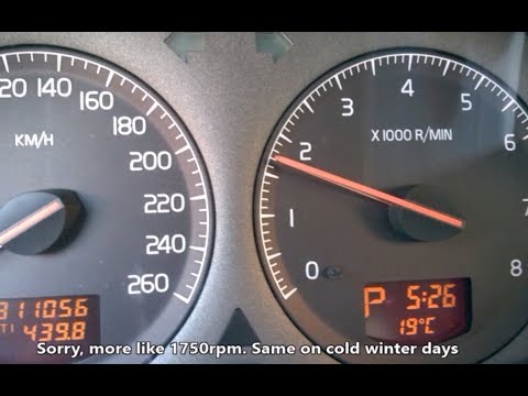 Volvo S60 fast idle (high idle at start up)  2001-2009