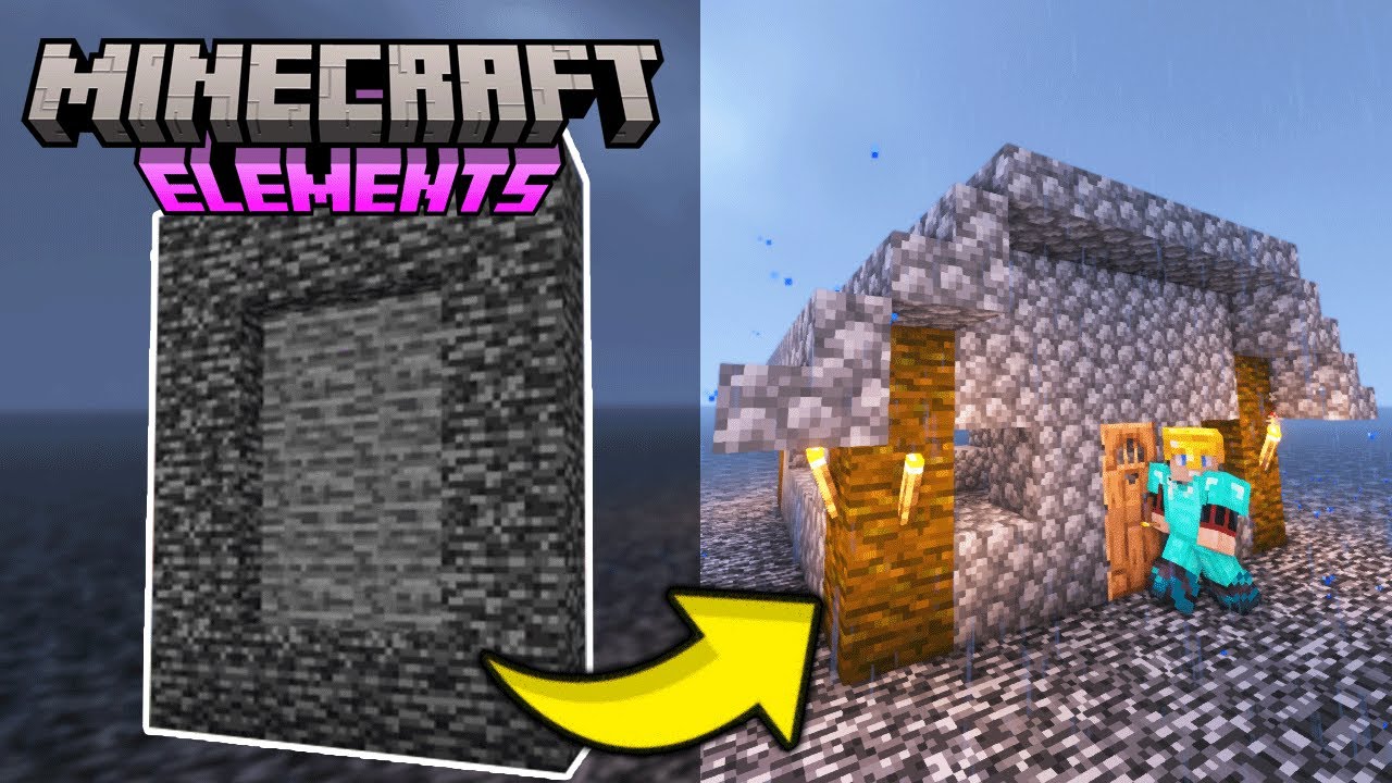 Geheime BEDROCK Dimension in Minecraft ELEMENTS - YouTube