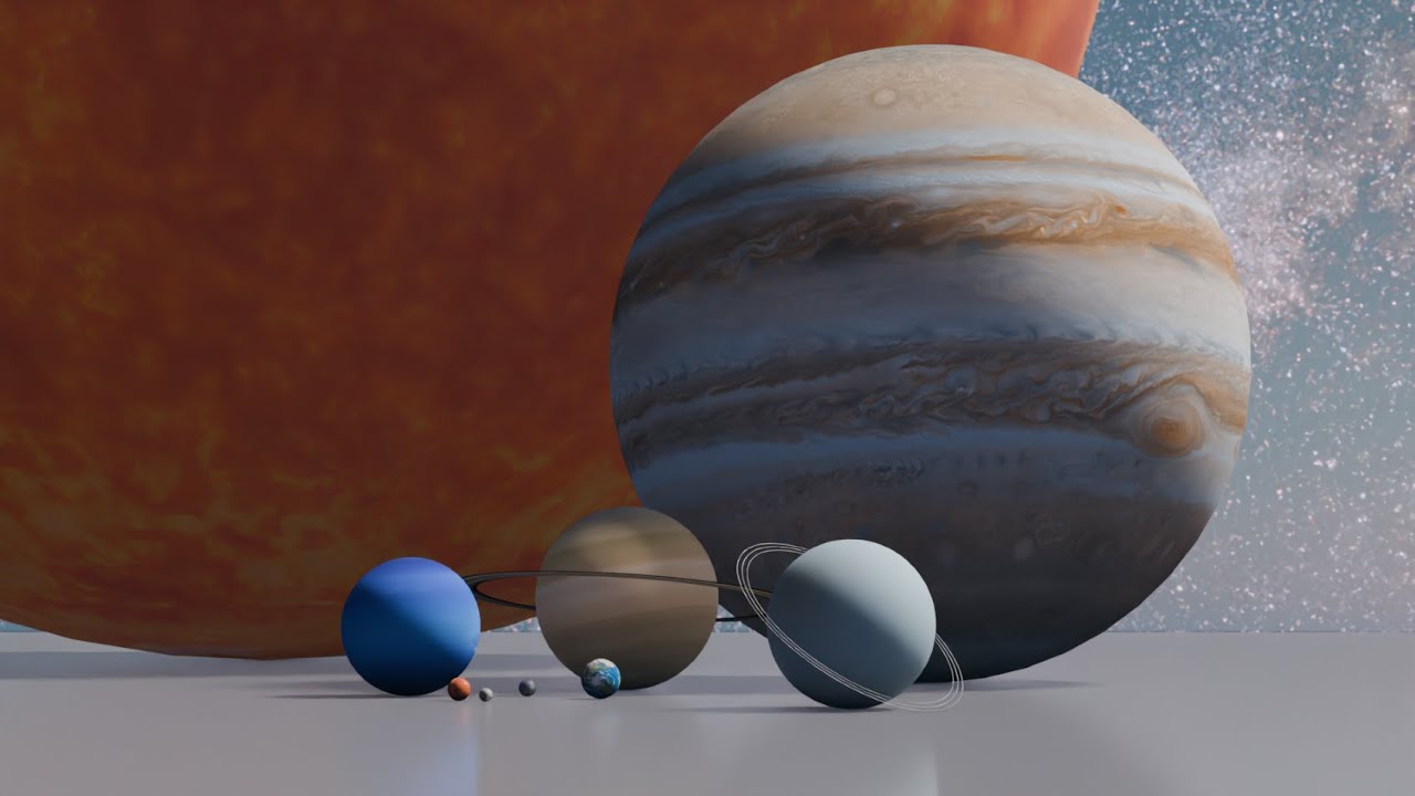 planet bouncing | Solar System Planet Size Comparison 3D 2025 - YouTube