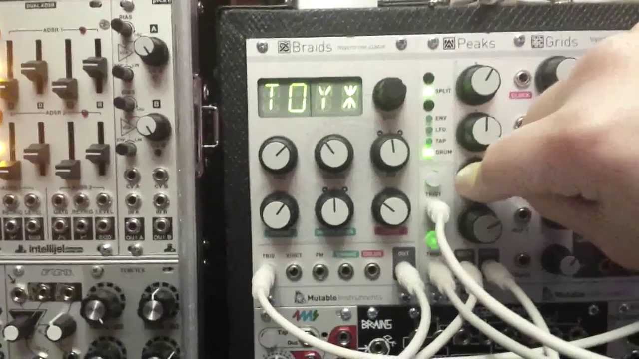 PEAKSaboom - Mutable Instruments PEAKS dirty drum beats - YouTube