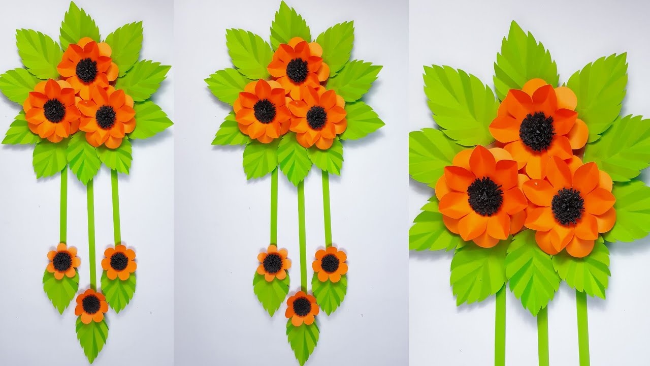 Quick And Easy Paper Wall Hanging Ideas| Wall Hanging| Wall Decor ...