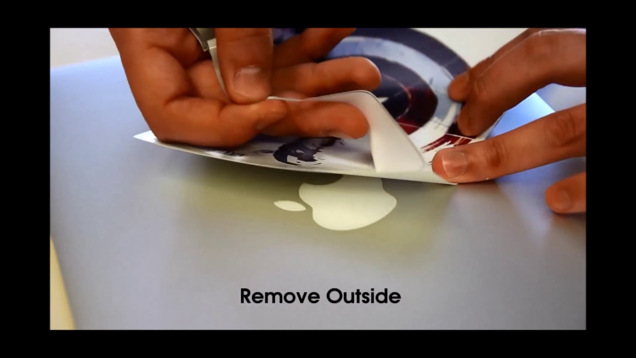 How to apply colored MacBook sticker - YouTube
