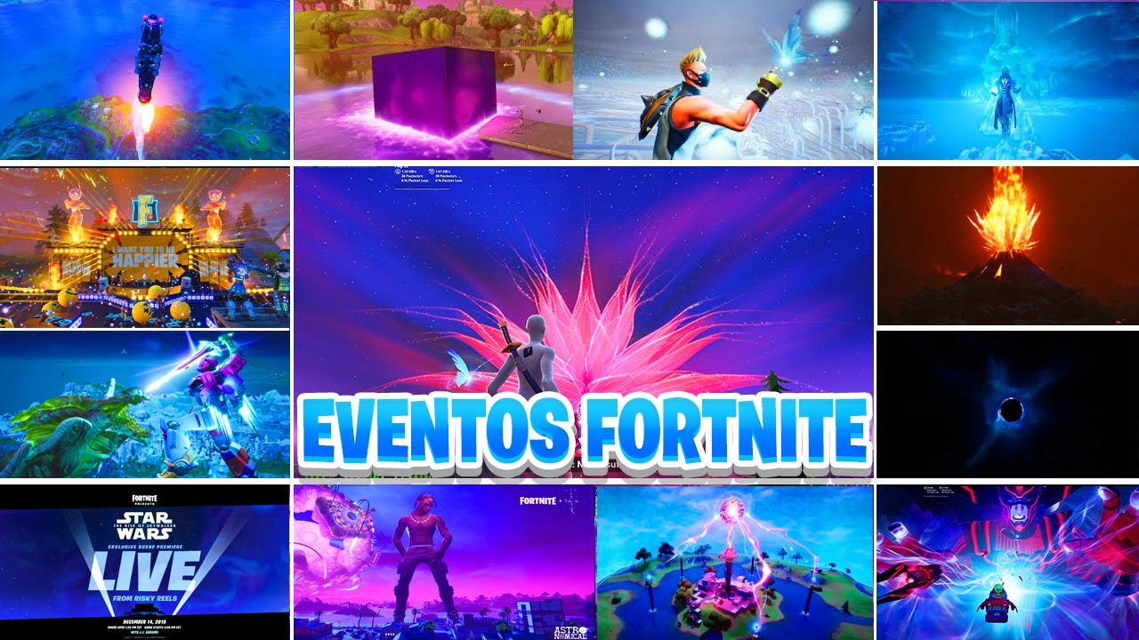 TODOS LOS EVENTOS FORTNITE! (T4C1-T6C2) - YouTube