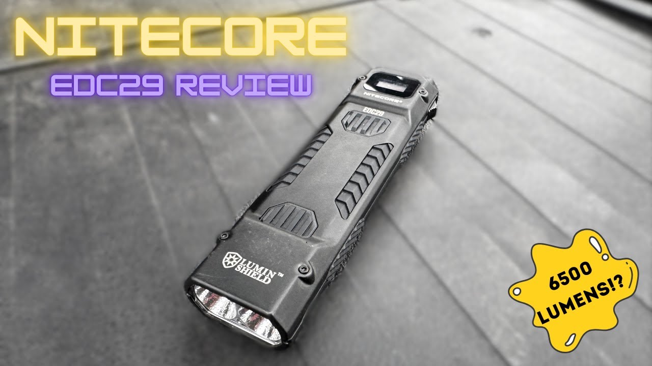 Nitecore EDC29 - Review (6500 Lumens) - YouTube